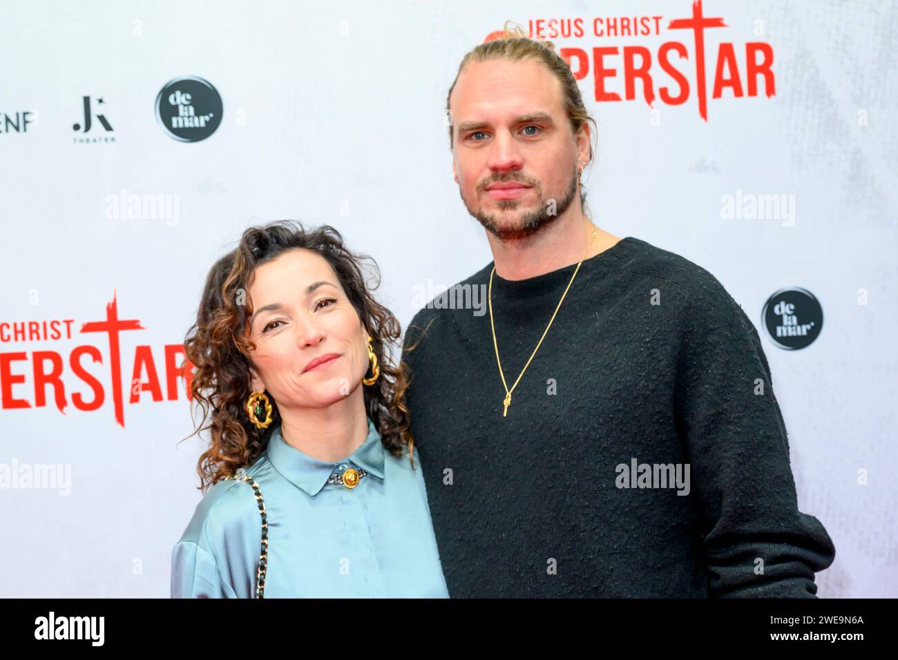 AMSTERDAM, 21-01-2024, DeLaMar Premiere Jesus Christ Superstar in het DeLaMar Amsterdam FOTO ...