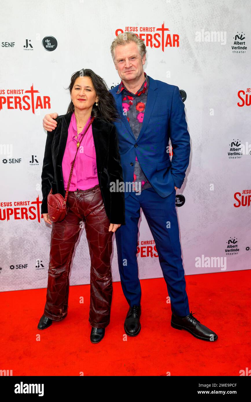 AMSTERDAM, 21-01-2024, DeLaMar Premiere Jesus Christ Superstar in het DeLaMar Amsterdam FOTO ...