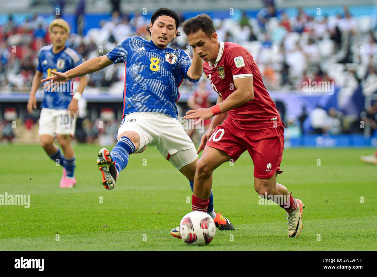 Doha, Qatar. 24 January, 2024. JAPAN VS INDONESIA：Group D - AFC Asian ...