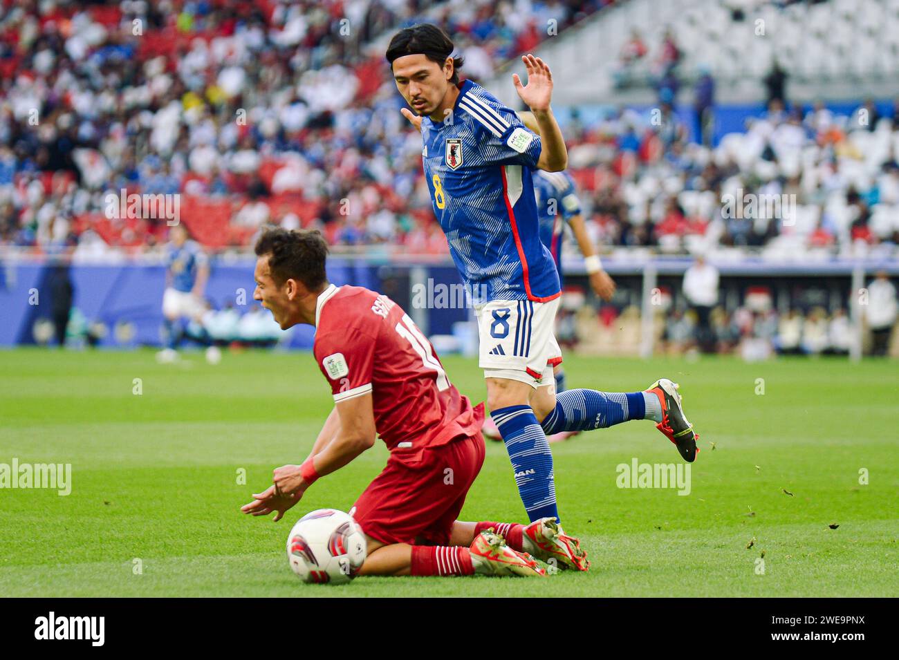 Doha, Qatar. 24 January, 2024. JAPAN VS INDONESIA：Group D - AFC Asian ...