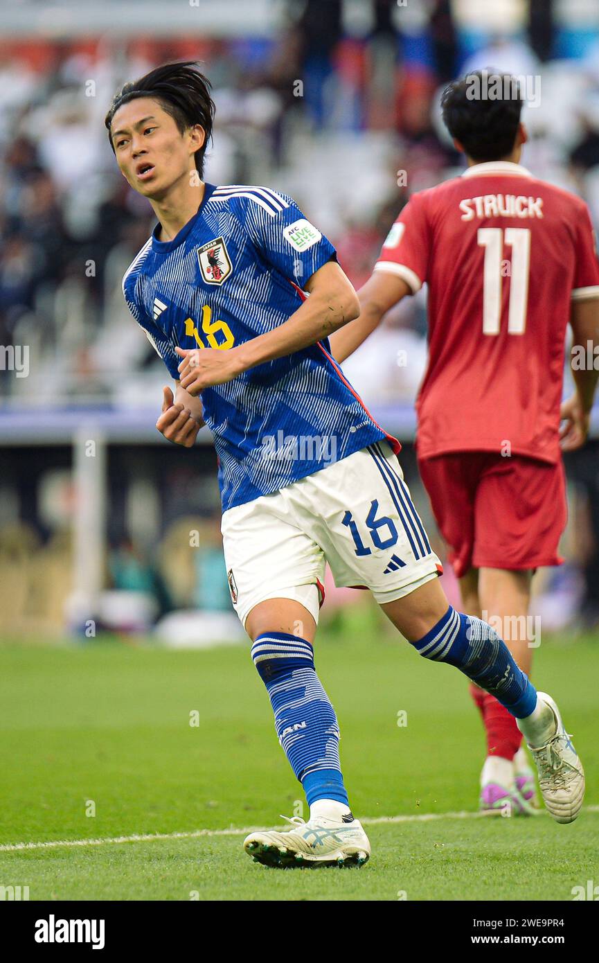 Doha, Qatar. 24 January, 2024. JAPAN VS INDONESIA：Group D - AFC Asian ...