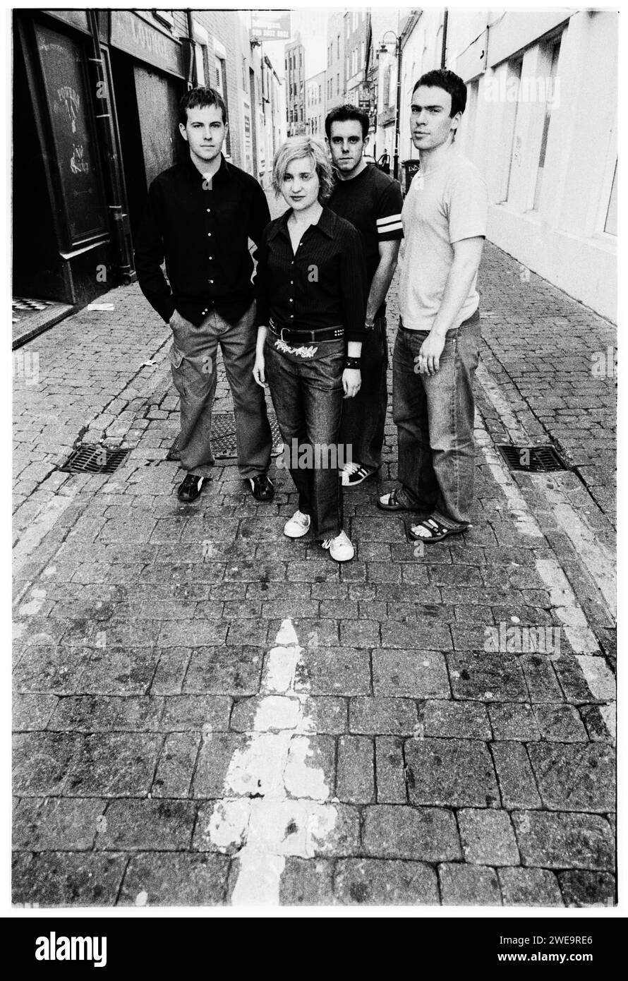 The short-live Cardiff indie band SAMMO HUNG photographed in Womanby ...