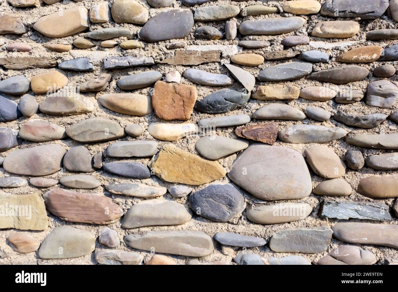 Stone Wall Pattern Texture Background Surface Concrete. Crushed stone ...