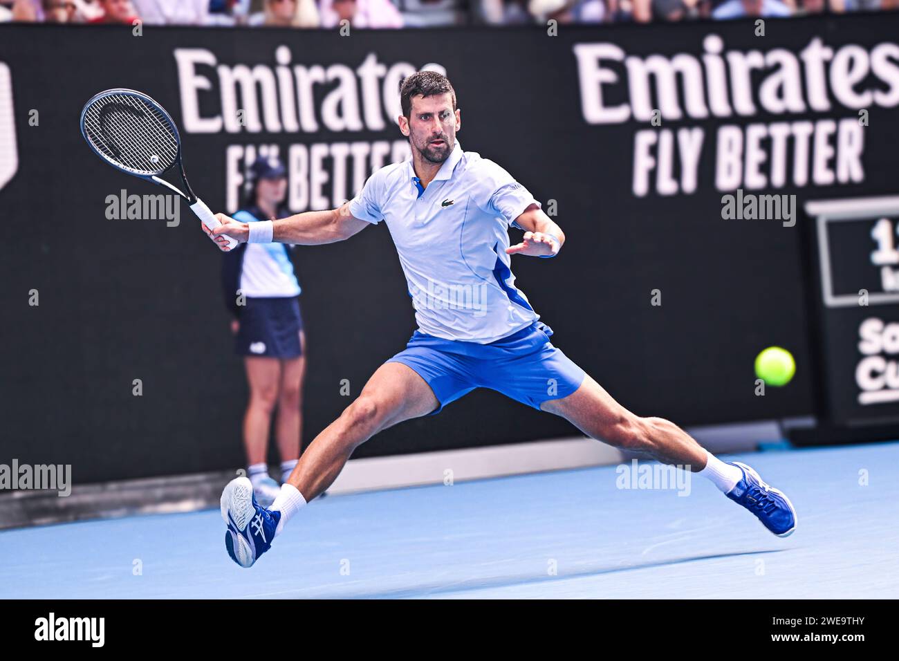 Novak Djokovic of Serbia during the Australian Open 2024 Grand Slam ...