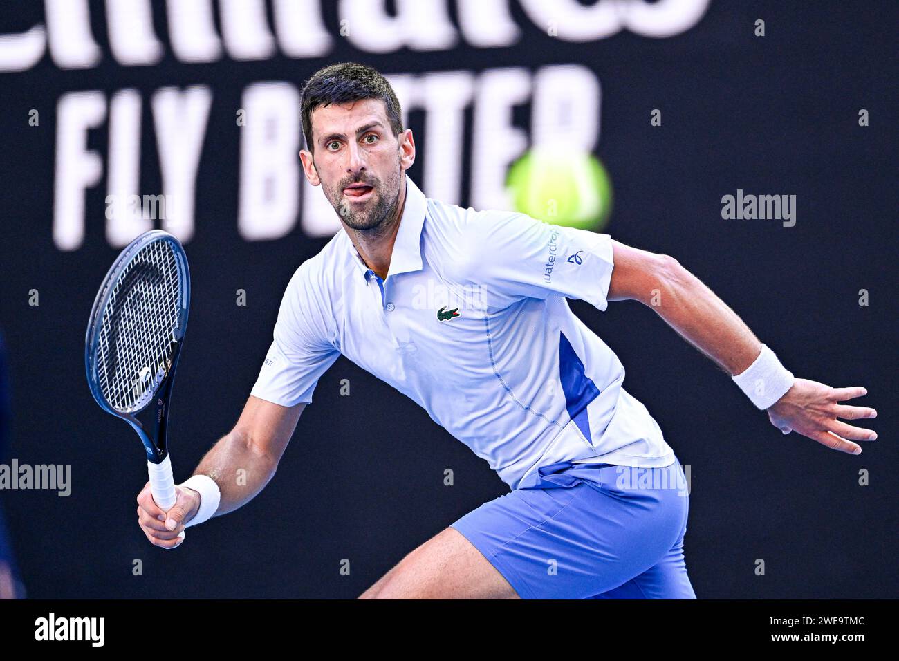 Novak Djokovic of Serbia during the Australian Open 2024 Grand Slam ...