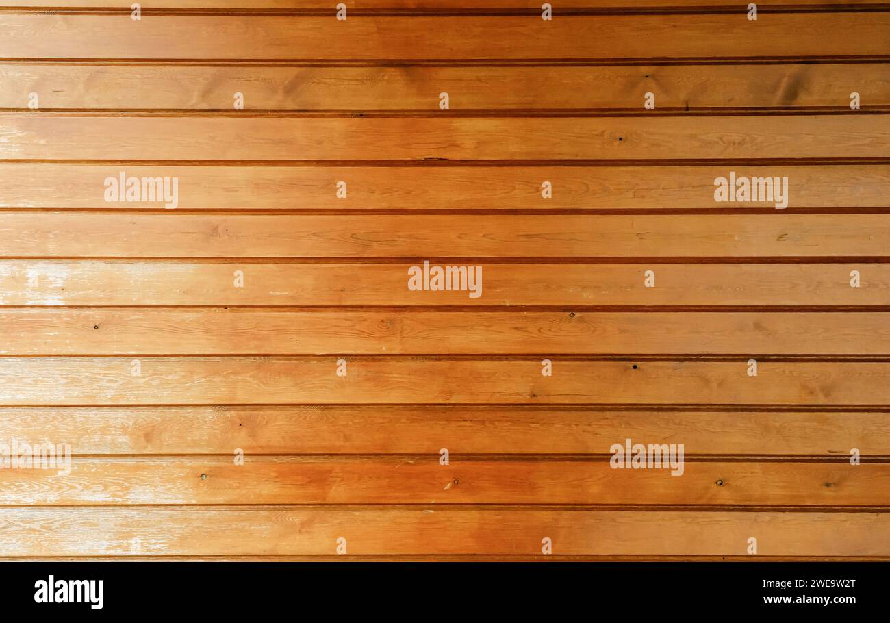 Natural looking wood wall, wooden slats. Decorative pattern texture ...