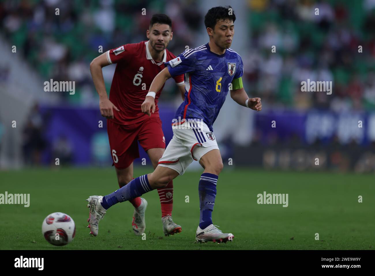 Doha, Qatar. 24th Jan, 2024. DOHA, QATAR - JANUARY 24: Wataru Endo of ...