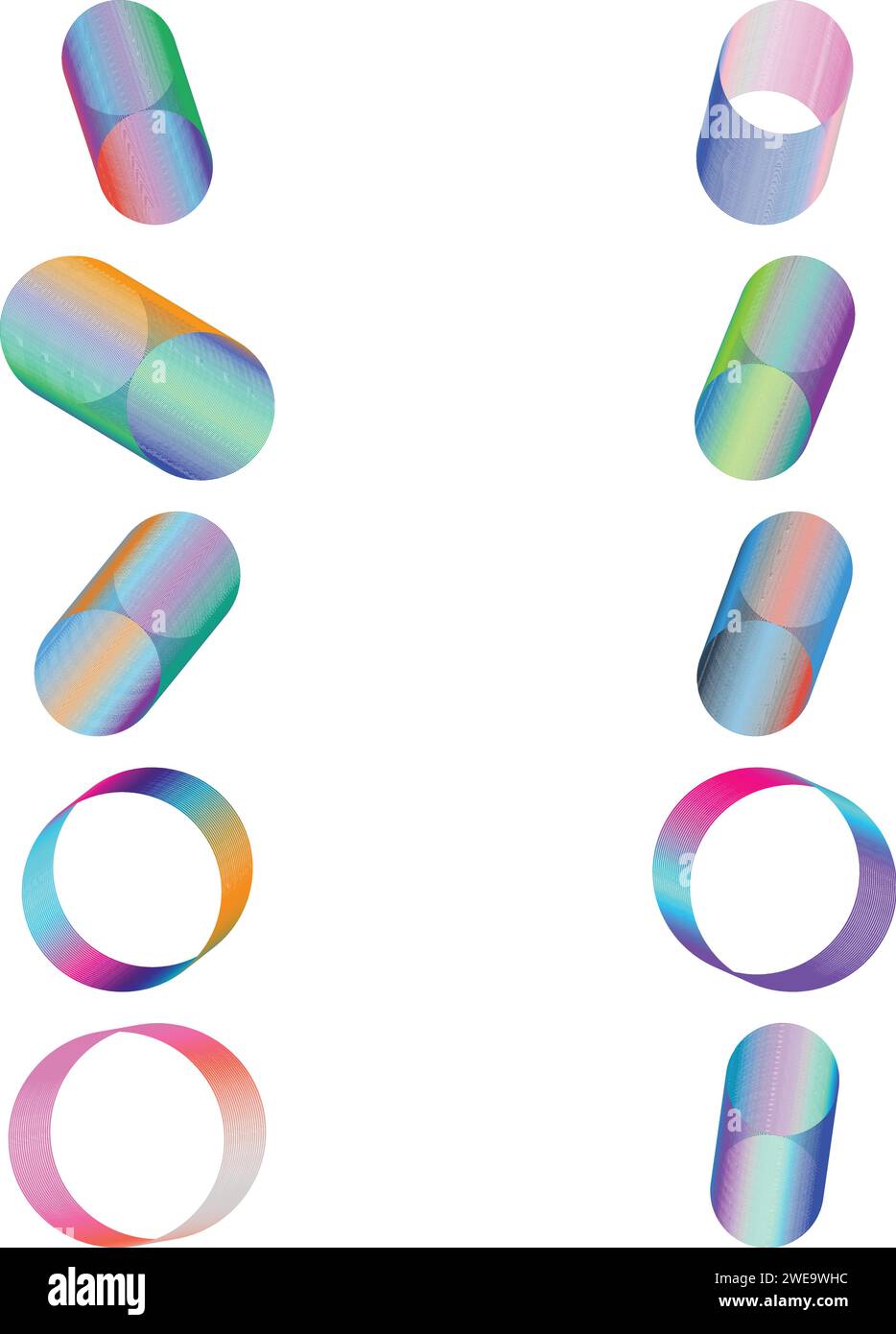 Abstract trendy futuristic cyberpunk holographic Stock Vector Images ...