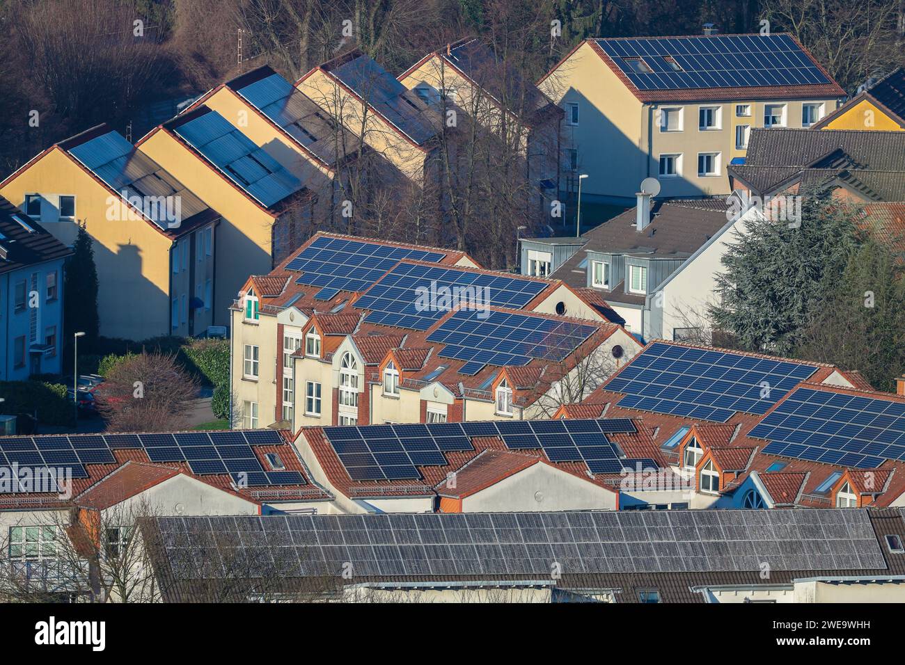 Bottrop, North Rhine-Westphalia, Germany - Solar housing estate ...