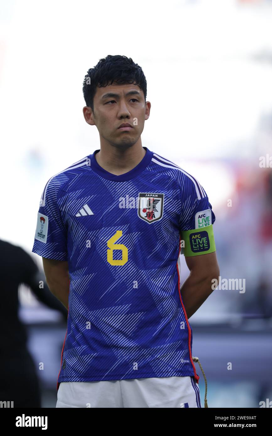 Doha, Qatar. 24th Jan, 2024. DOHA, QATAR - JANUARY 24: Wataru Endo of ...