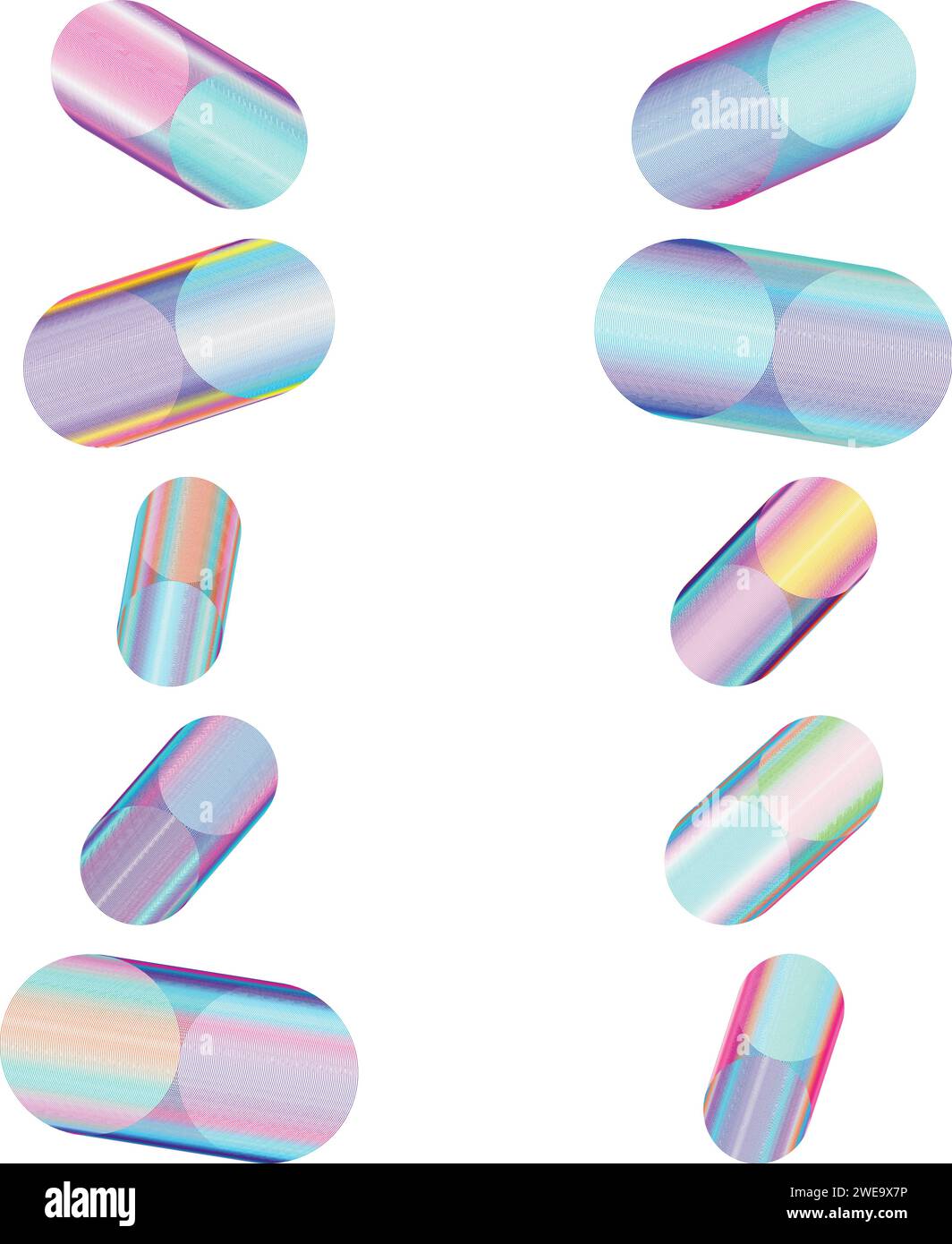 Abstract trendy futuristic cyberpunk holographic Stock Vector Images ...