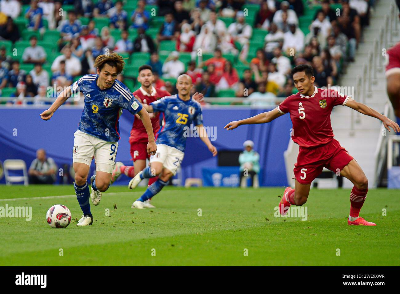 Doha, Qatar. 24 January, 2024. JAPAN VS INDONESIA：Group D - AFC Asian ...