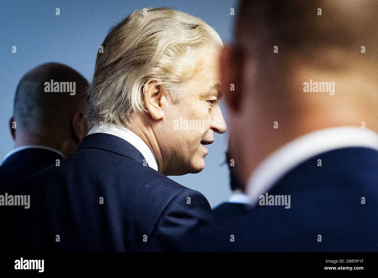 THE HAGUE - Geert Wilders (PVV) arrives for a conversation with ...