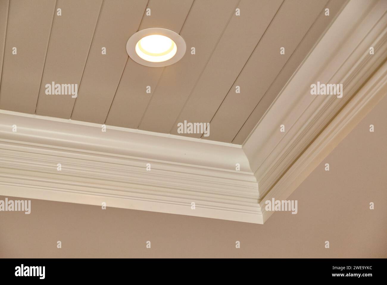 Modern Interior Design with Elegant Ceiling Panels and Ambient Lighting ...