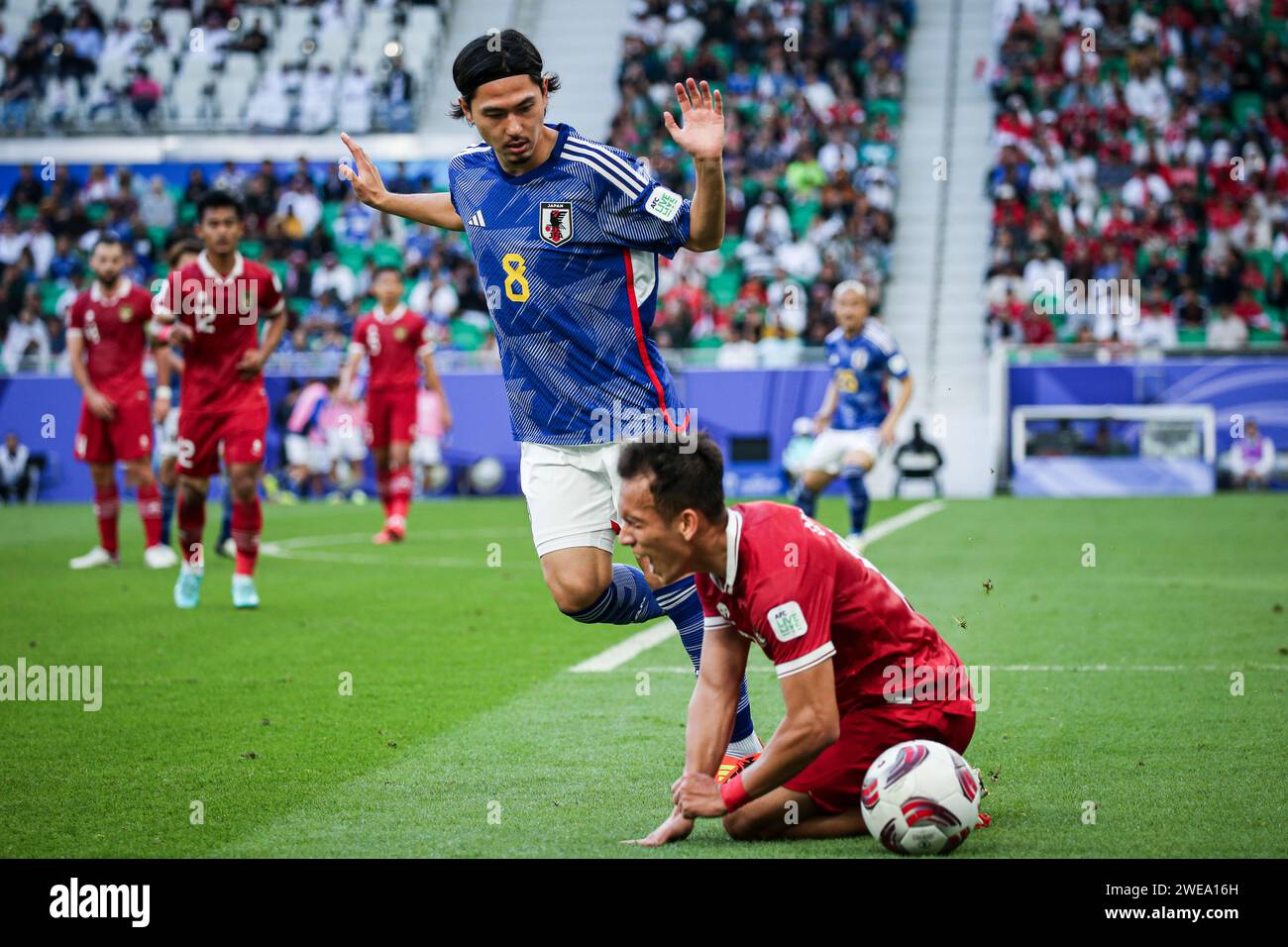 Doha, Japan, 24 Jan 2024, AFC Asian Cup Qatar 2023 Group D - Japan beat ...