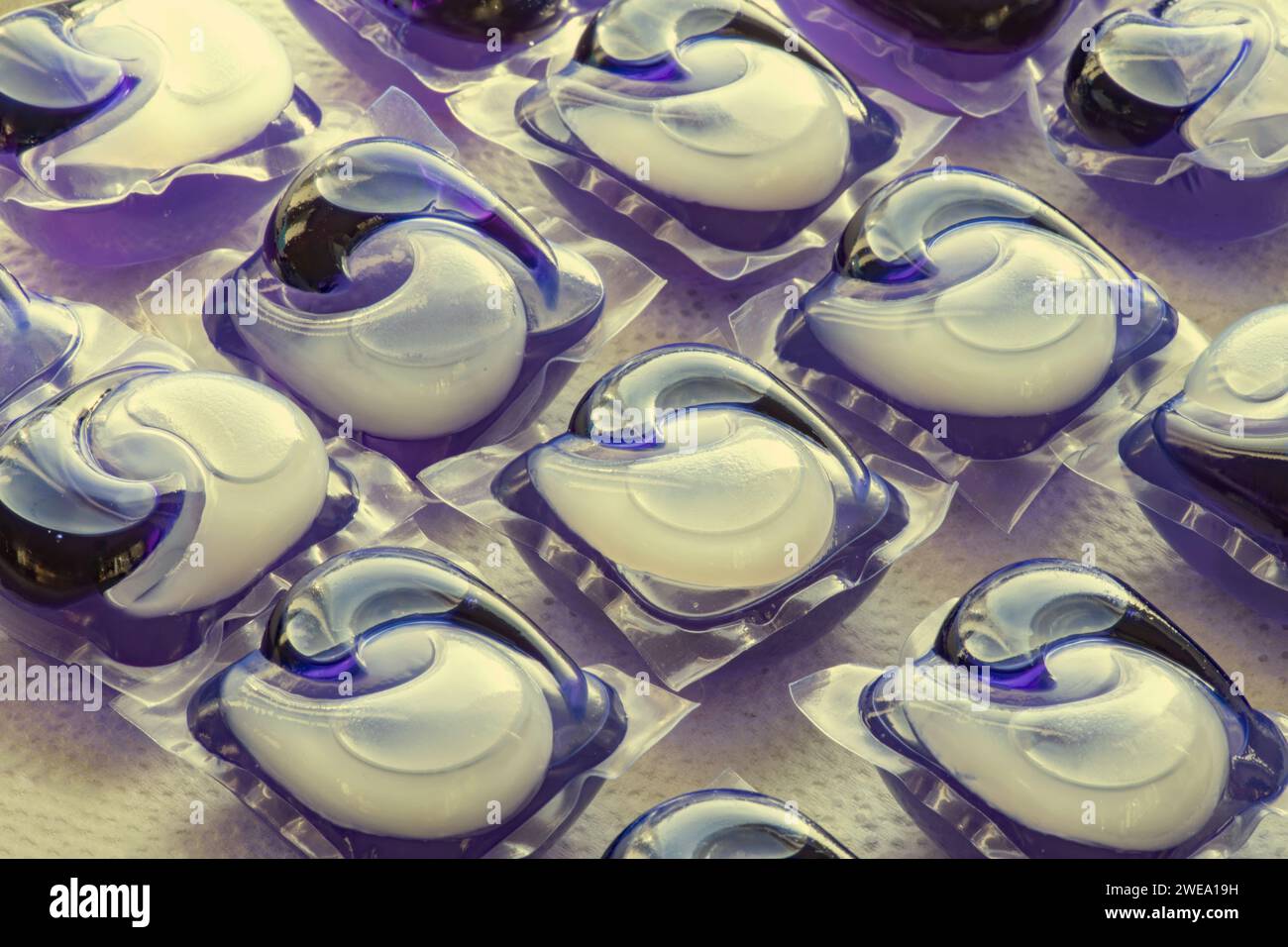 Dissolve on contact with the water in a wash cycle hi-res stock ...