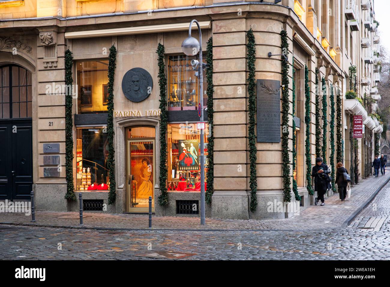 the Farina House in the old part of the town, Cologne, Germany. In the ...