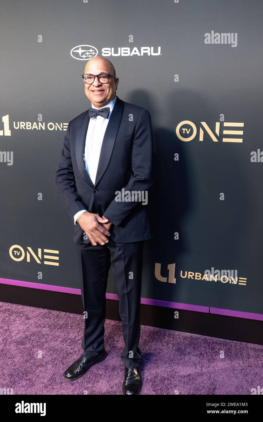 Atlanta, USA. 21st Jan, 2024. TV ONE CEO Alfred C. Liggins attends the ...