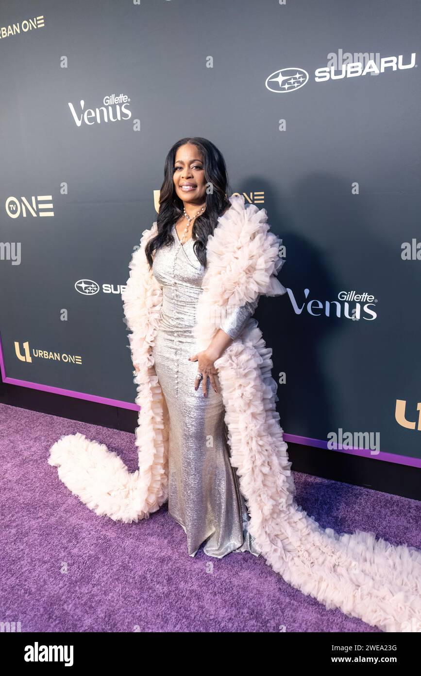 Atlanta, USA. 21st Jan, 2024. President of TV ONE & Cleo TV Michelle L ...