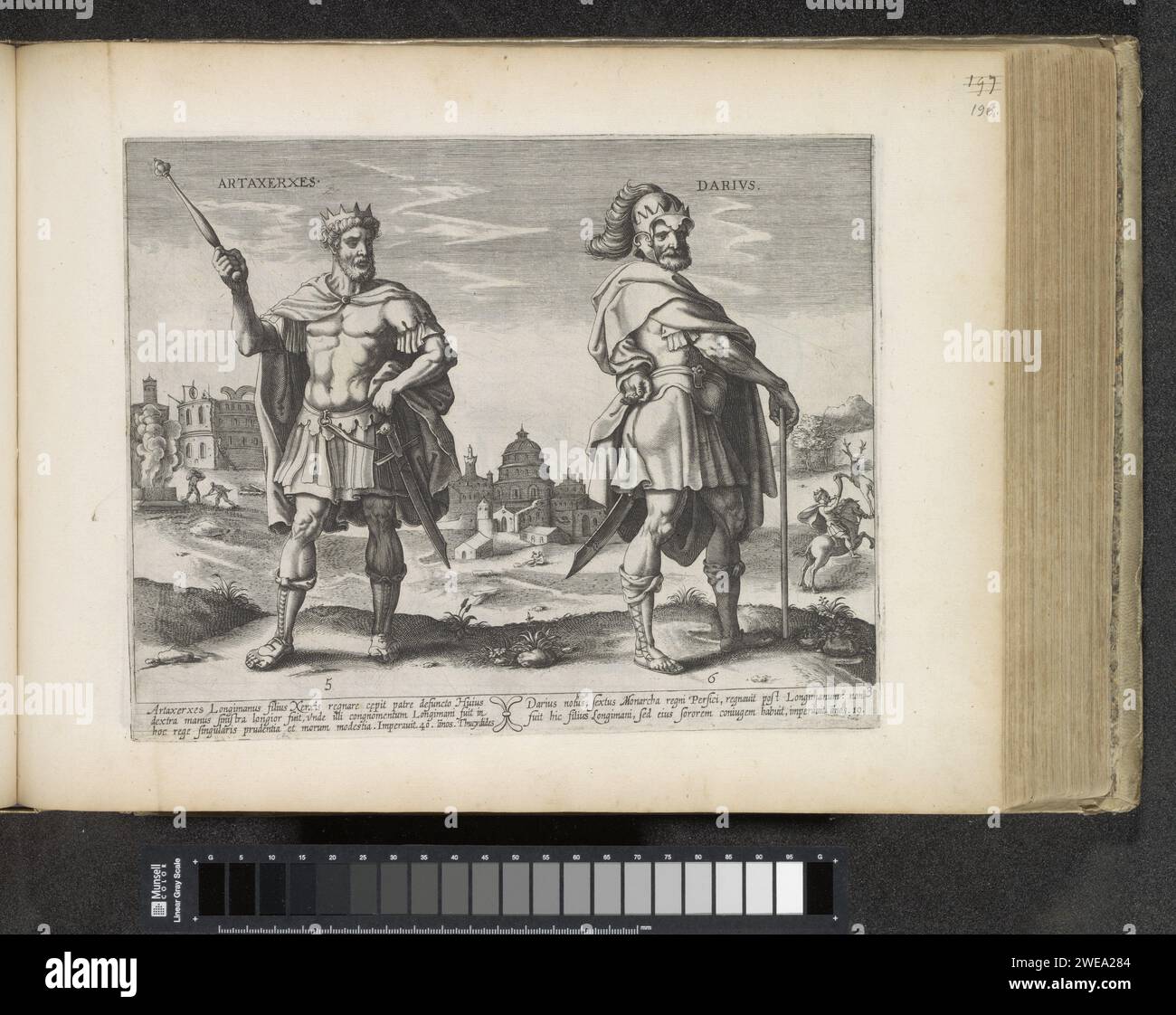 King Artaxerxes I and King Darius II, 1643 print Left King Artaxerxes I ...