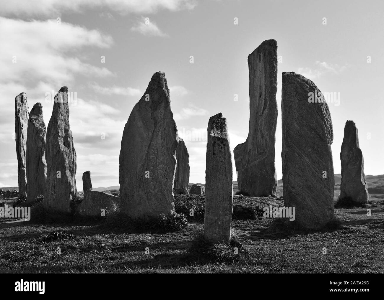 The standing stones of Callanish, Isle of Lewis, Scotland Stock Photo ...
