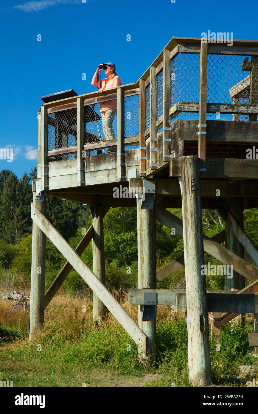 Hood Canal observation platform, Dosewallips State Park, Washington ...