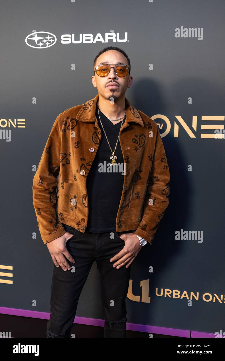 Atlanta, USA. 21st Jan, 2024. Recording artist October London attends ...