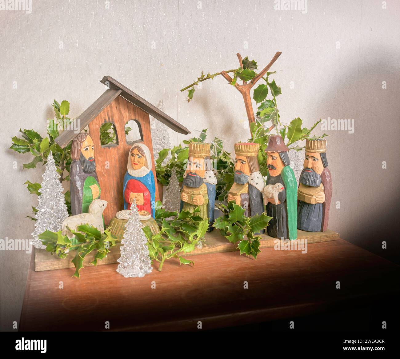 Christmas crib the shepherd hi-res stock photography and images - Alamy