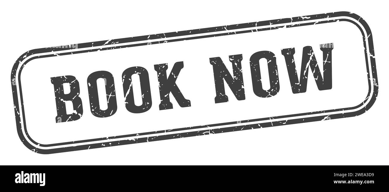 book now stamp. book now rectangular stamp isolated on white background ...