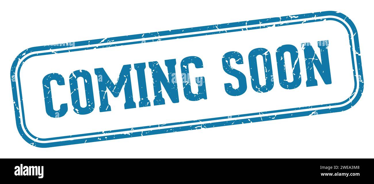 coming soon stamp. coming soon rectangular stamp isolated on white ...