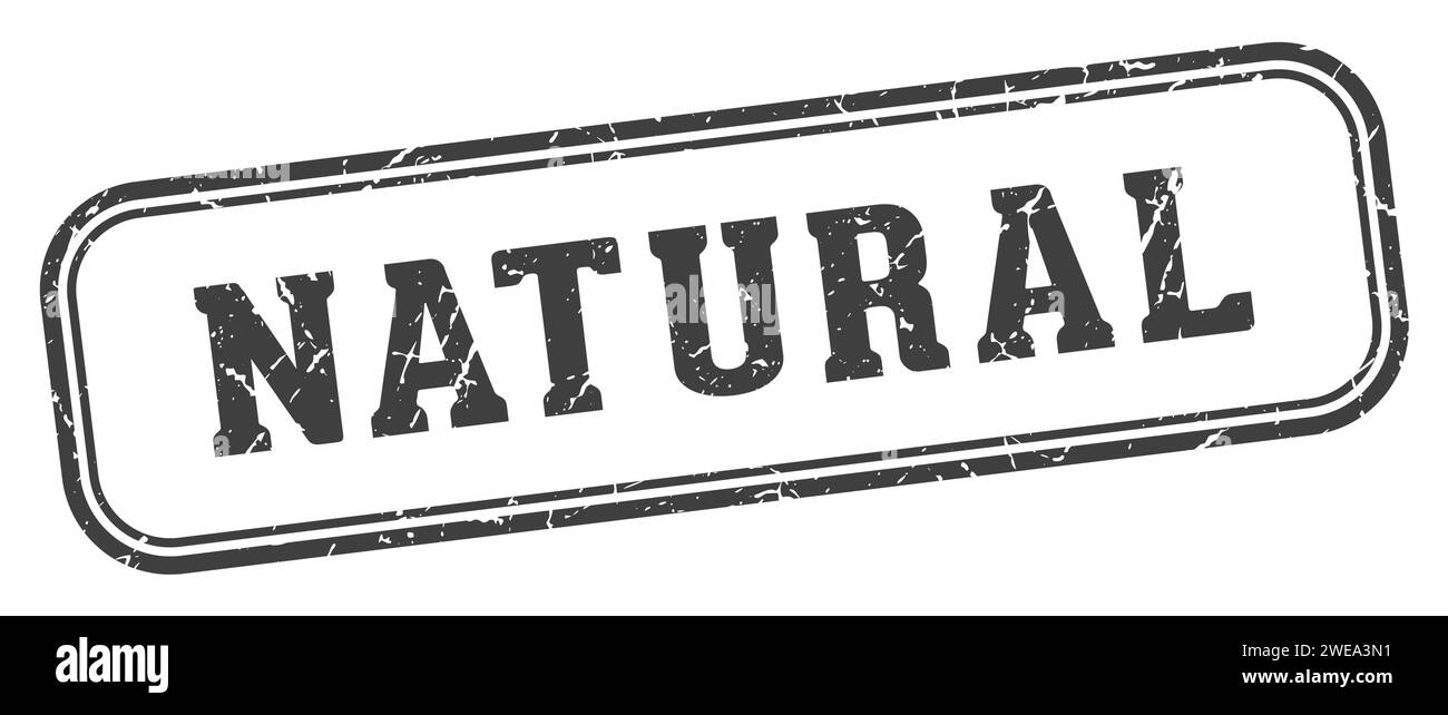 natural stamp. natural rectangular stamp isolated on white background ...