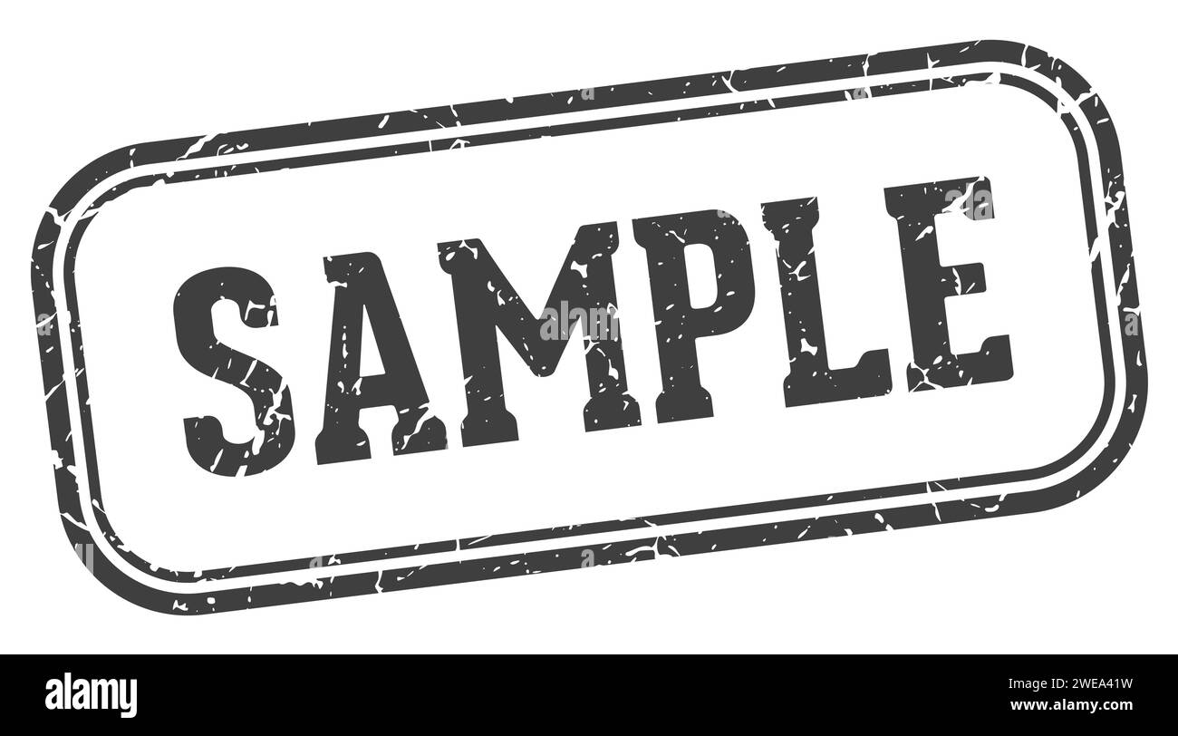 sample stamp. sample rectangular stamp isolated on white background Stock Vector Image & Art - Alamy