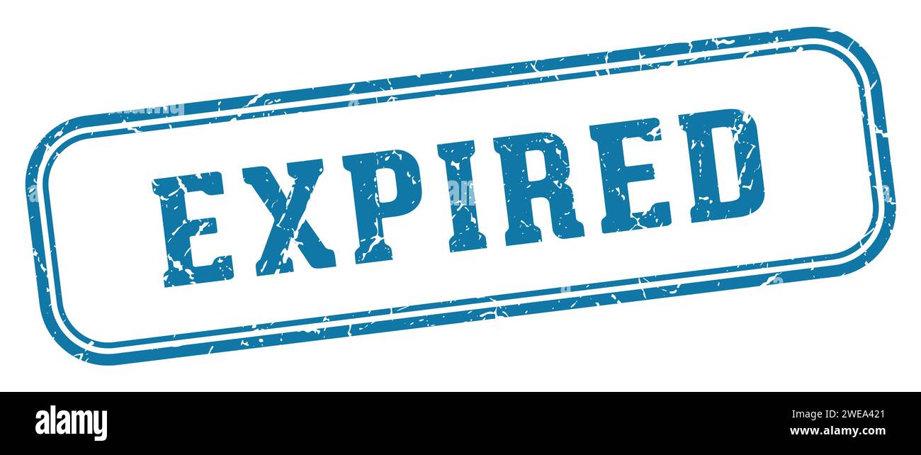 expired stamp. expired rectangular stamp isolated on white background ...