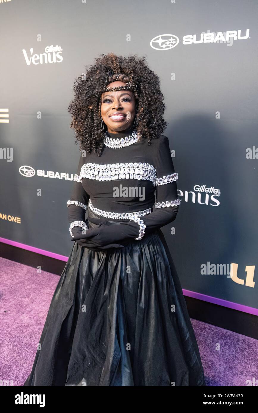 Atlanta, USA. 21st Jan, 2024. Recording artist Angie Stone attends the ...