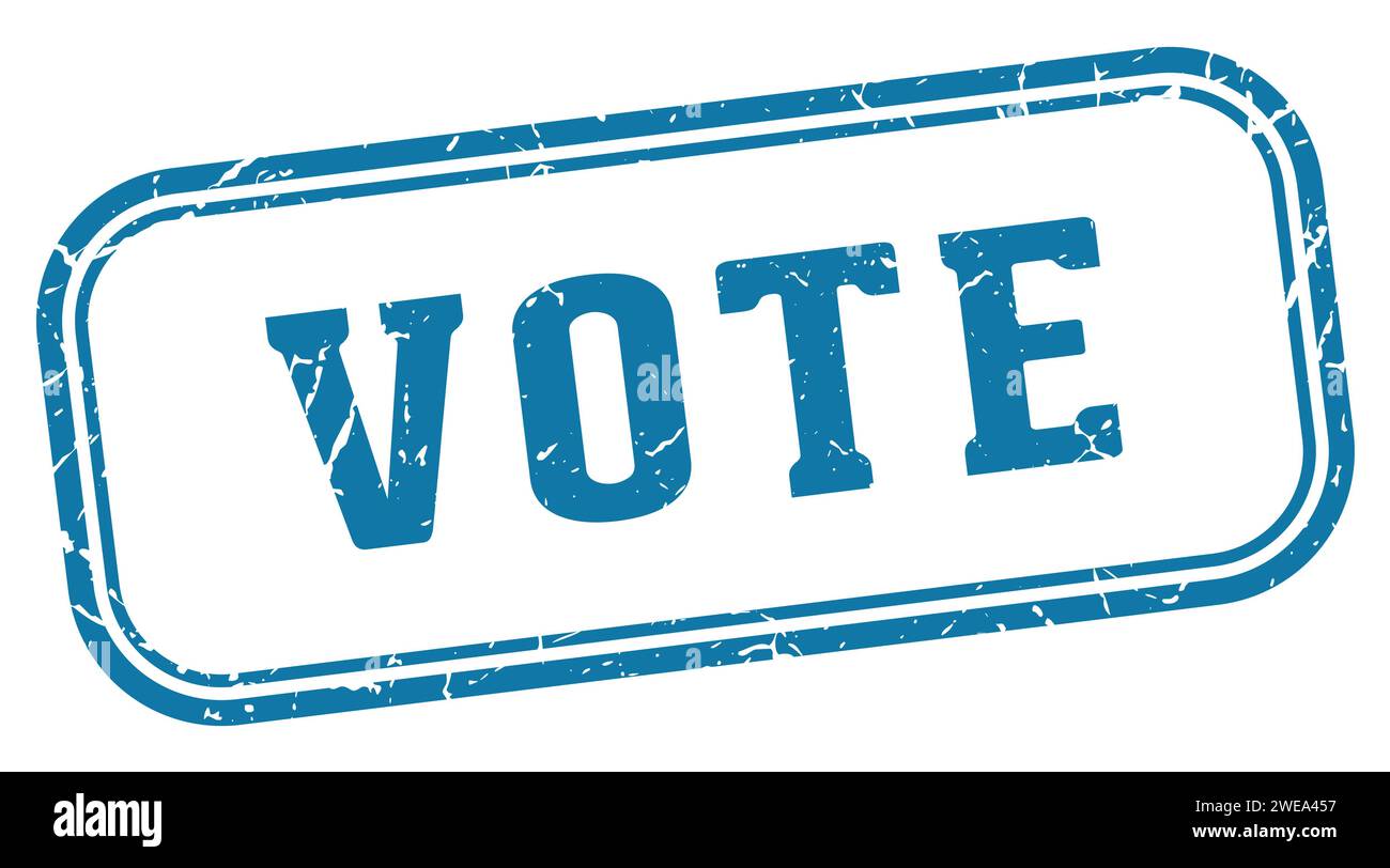 vote stamp. vote rectangular stamp isolated on white background Stock ...