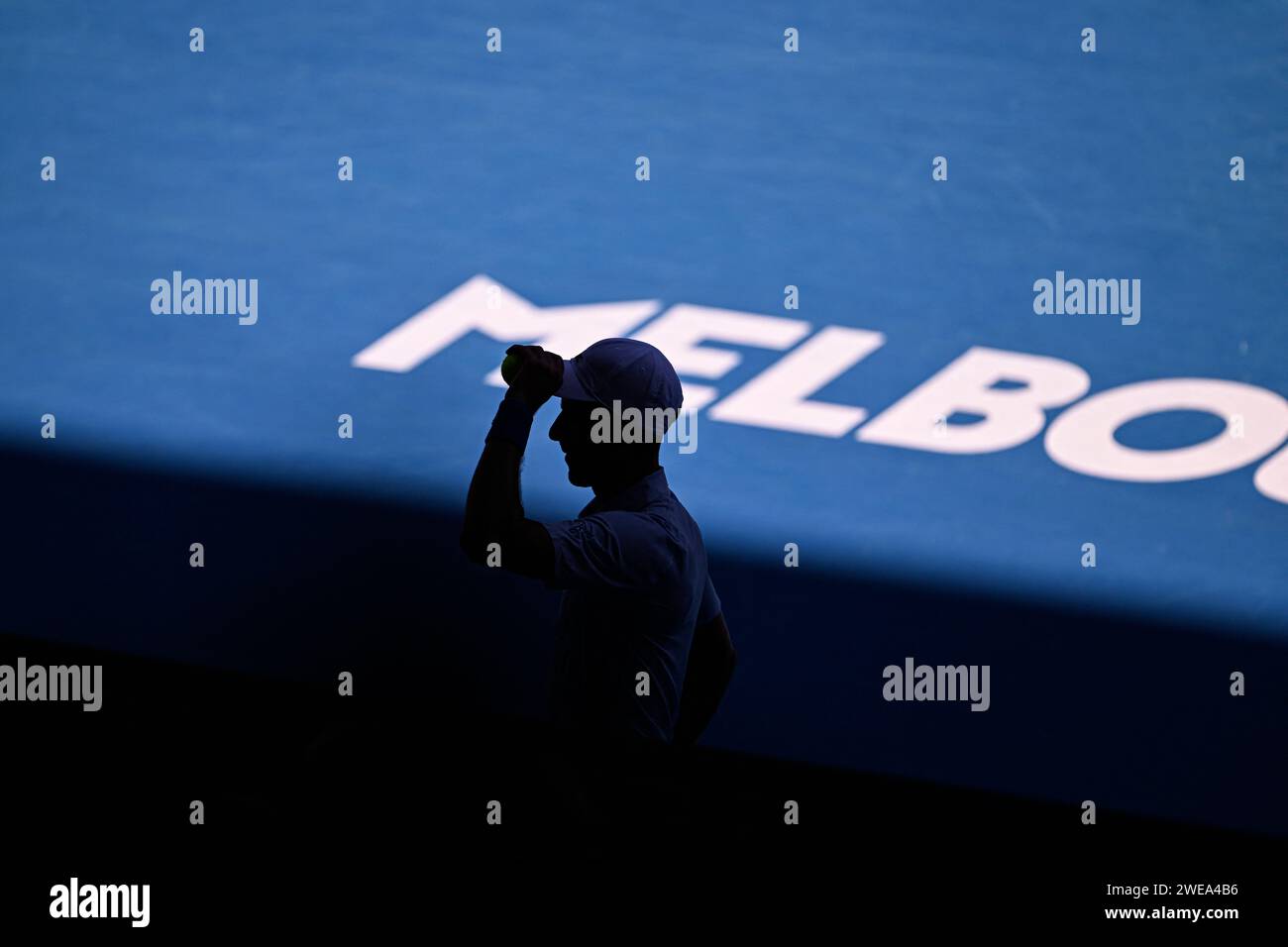 Novak Djokovic in the dark shadows (illustration of shadow silhouette ...