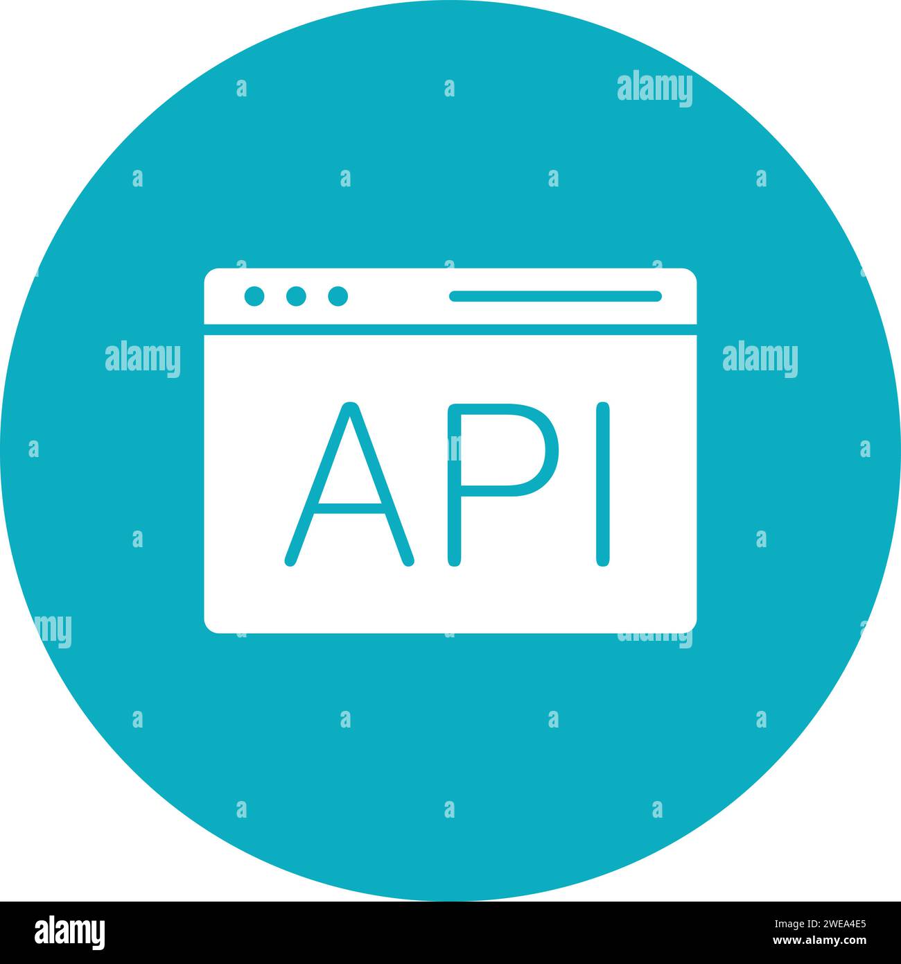 Api Icon Vector Image Suitable For Mobile Application Web Application And Print Media Stock