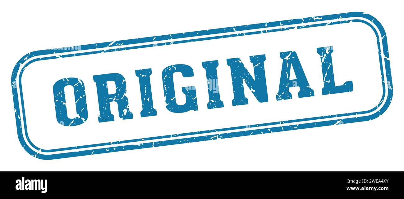 original stamp. original rectangular stamp isolated on white background ...
