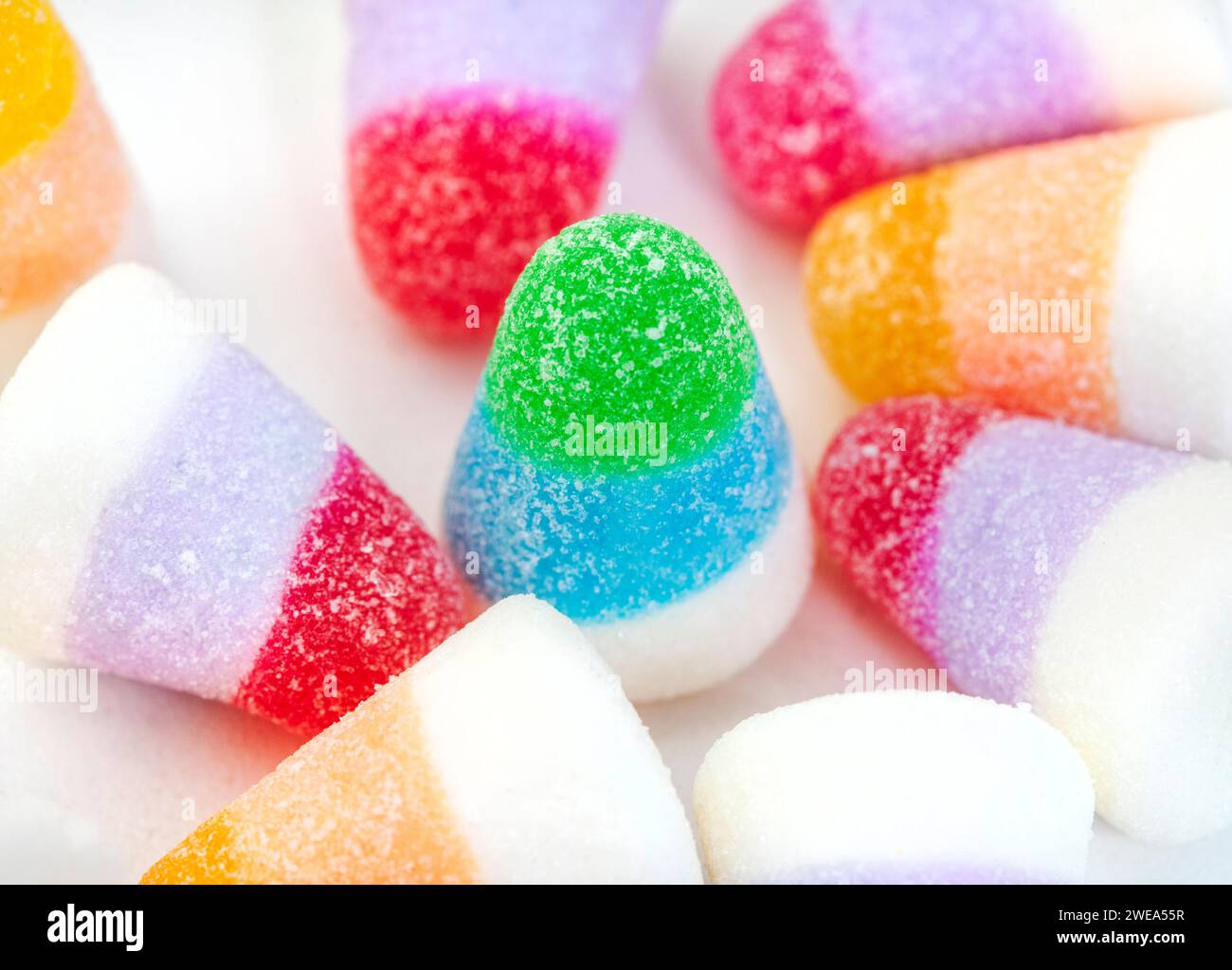 Gummy candy rainbow hi-res stock photography and images - Alamy