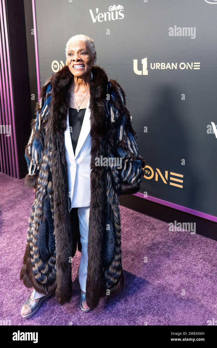 Atlanta, USA. 21st Jan, 2024. Dionne Warwick attends the 2024 Urban One ...