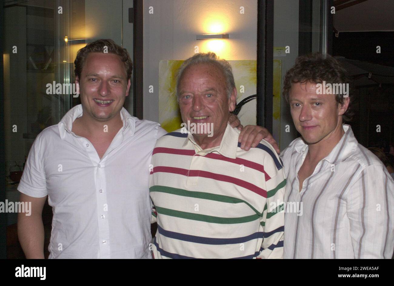 Lars Pape ("Balko"), Otto Pape und Axel Pape ("Die Wache") bei der ...