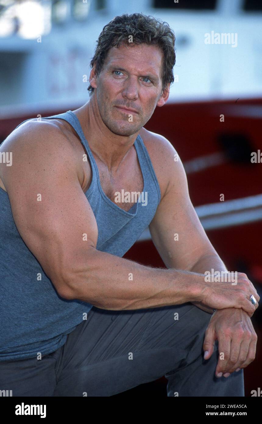 Porträt vom Schauspieler Ralf Moeller für den Fernsehfilm Megalodon - Hai Alarm auf Mallorca ...