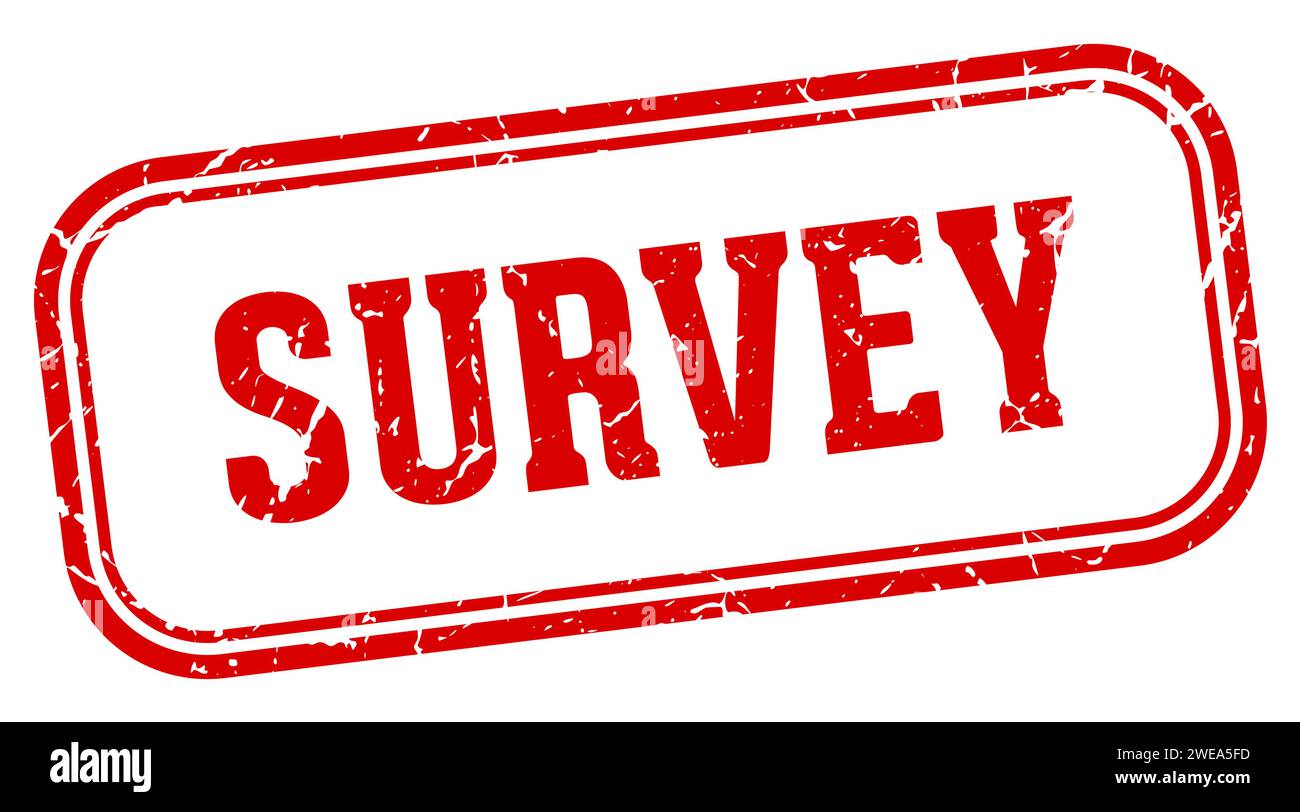 survey stamp. survey rectangular stamp isolated on white background Stock Vector Image & Art - Alamy