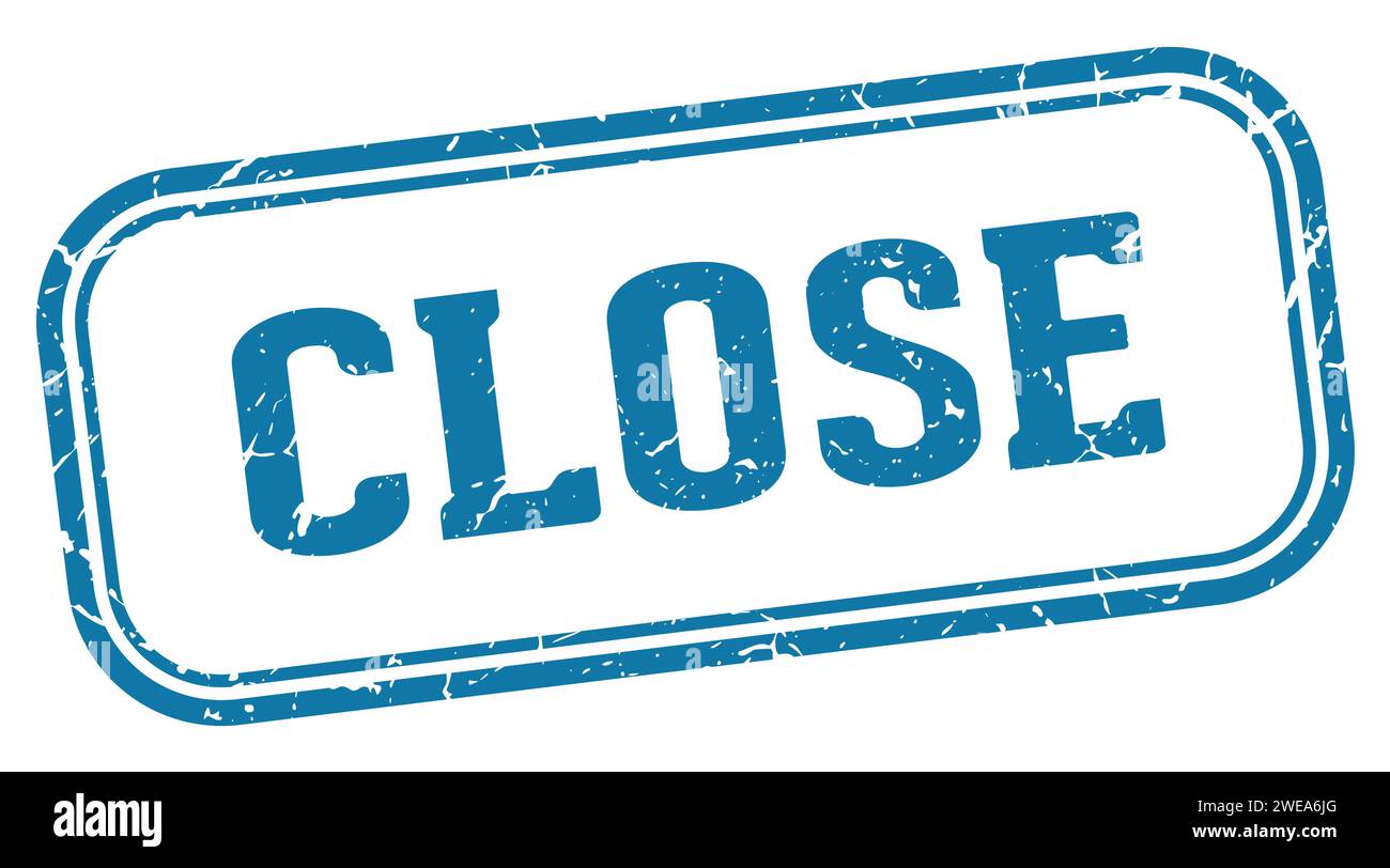 close stamp. close rectangular stamp isolated on white background Stock ...