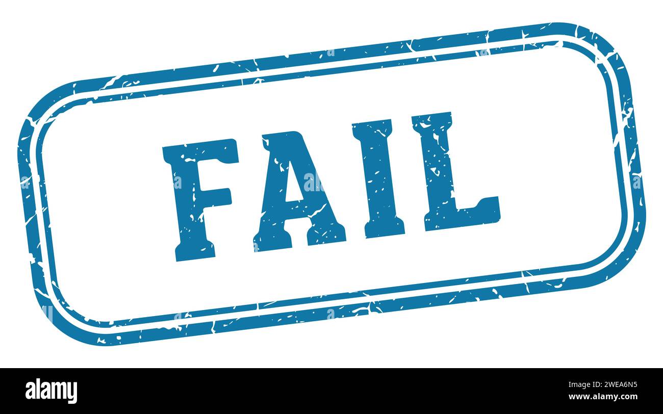 fail stamp. fail rectangular stamp isolated on white background Stock ...