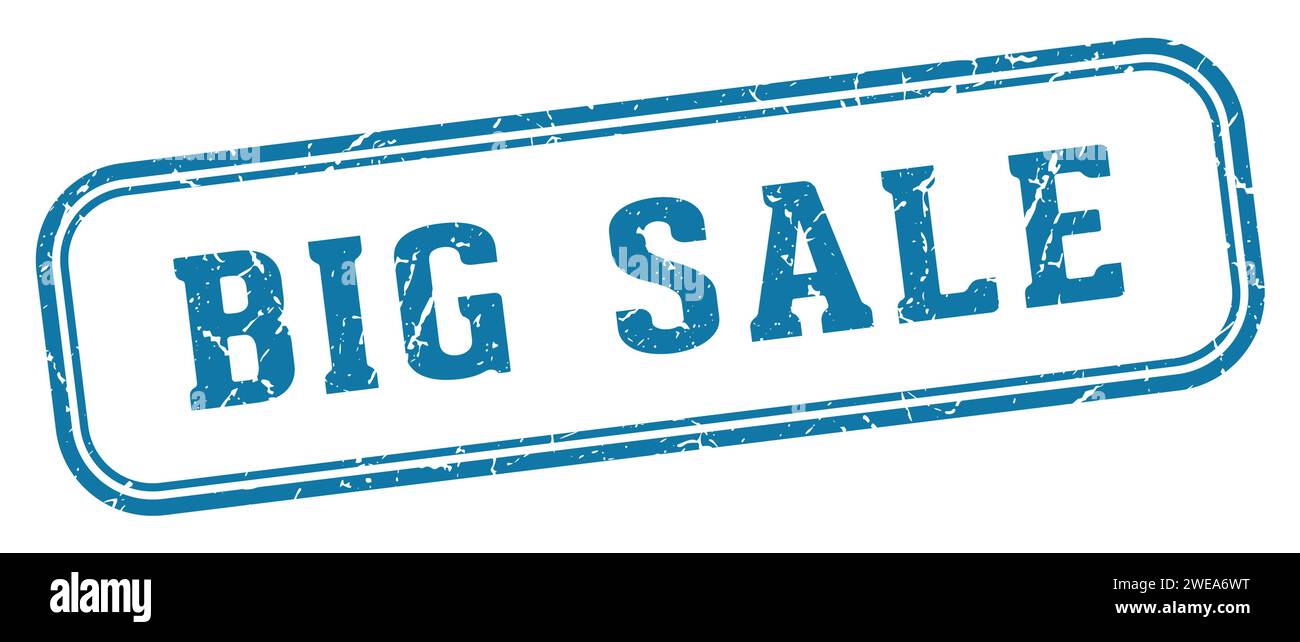 big sale stamp. big sale rectangular stamp isolated on white background ...