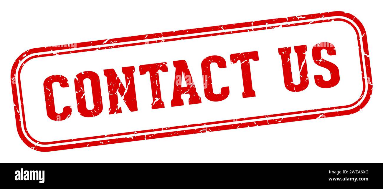 contact us stamp. contact us rectangular stamp isolated on white ...