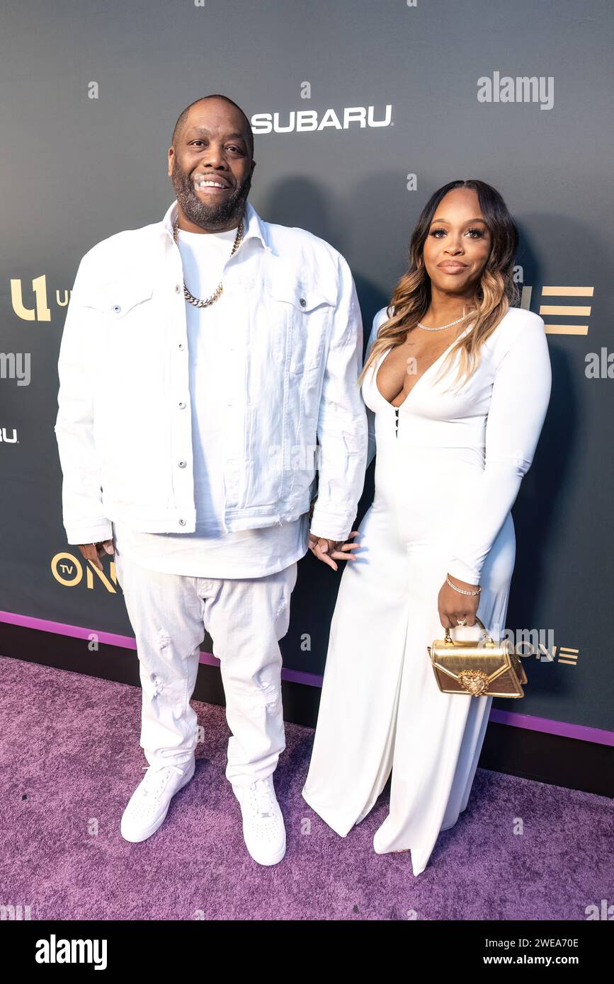 Recording artist Killer Mike and his wife attends the 2024 Urban One ...