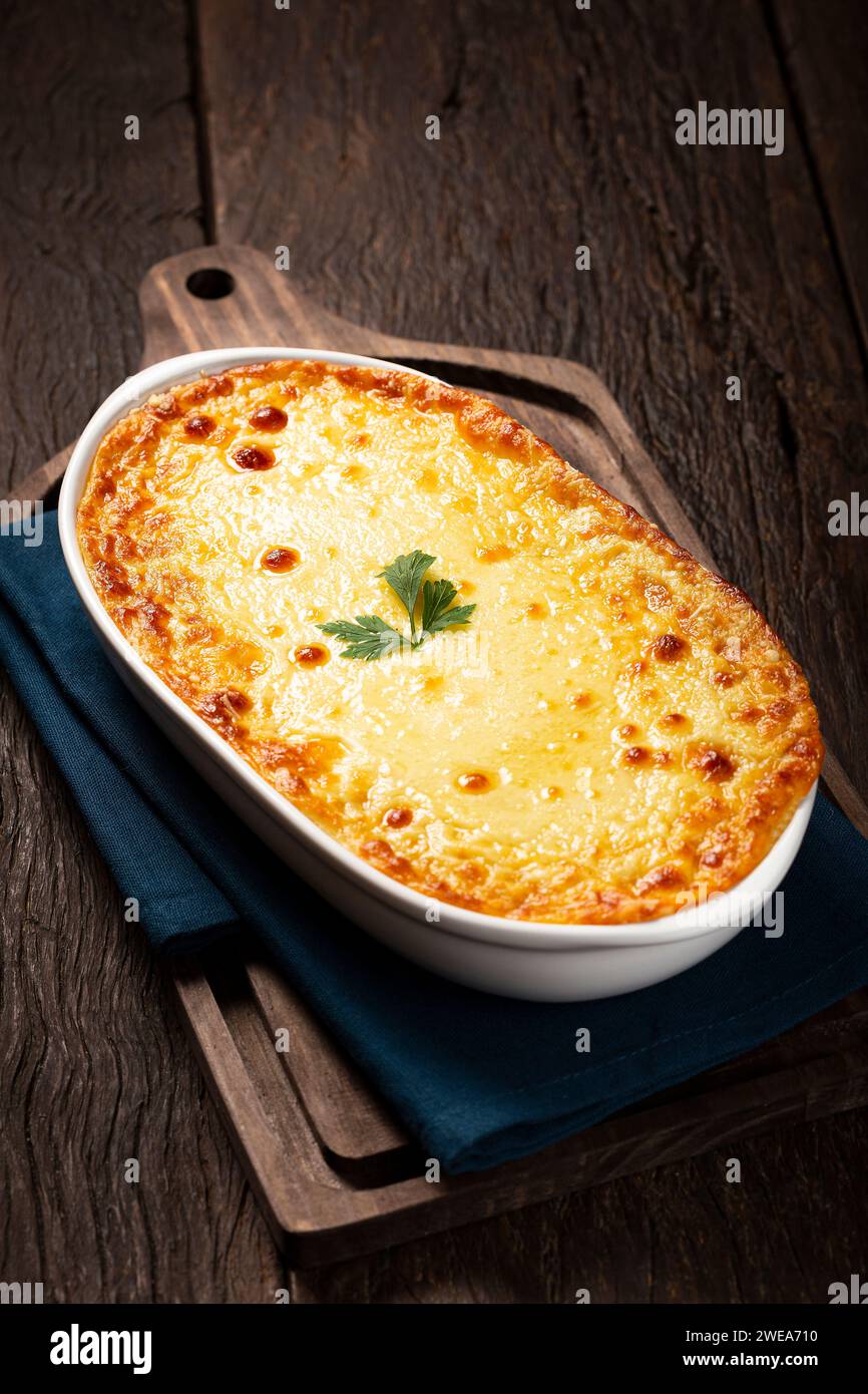 Shepherd's Pie (escondidinho). Typical Brazilian food Stock Photo - Alamy