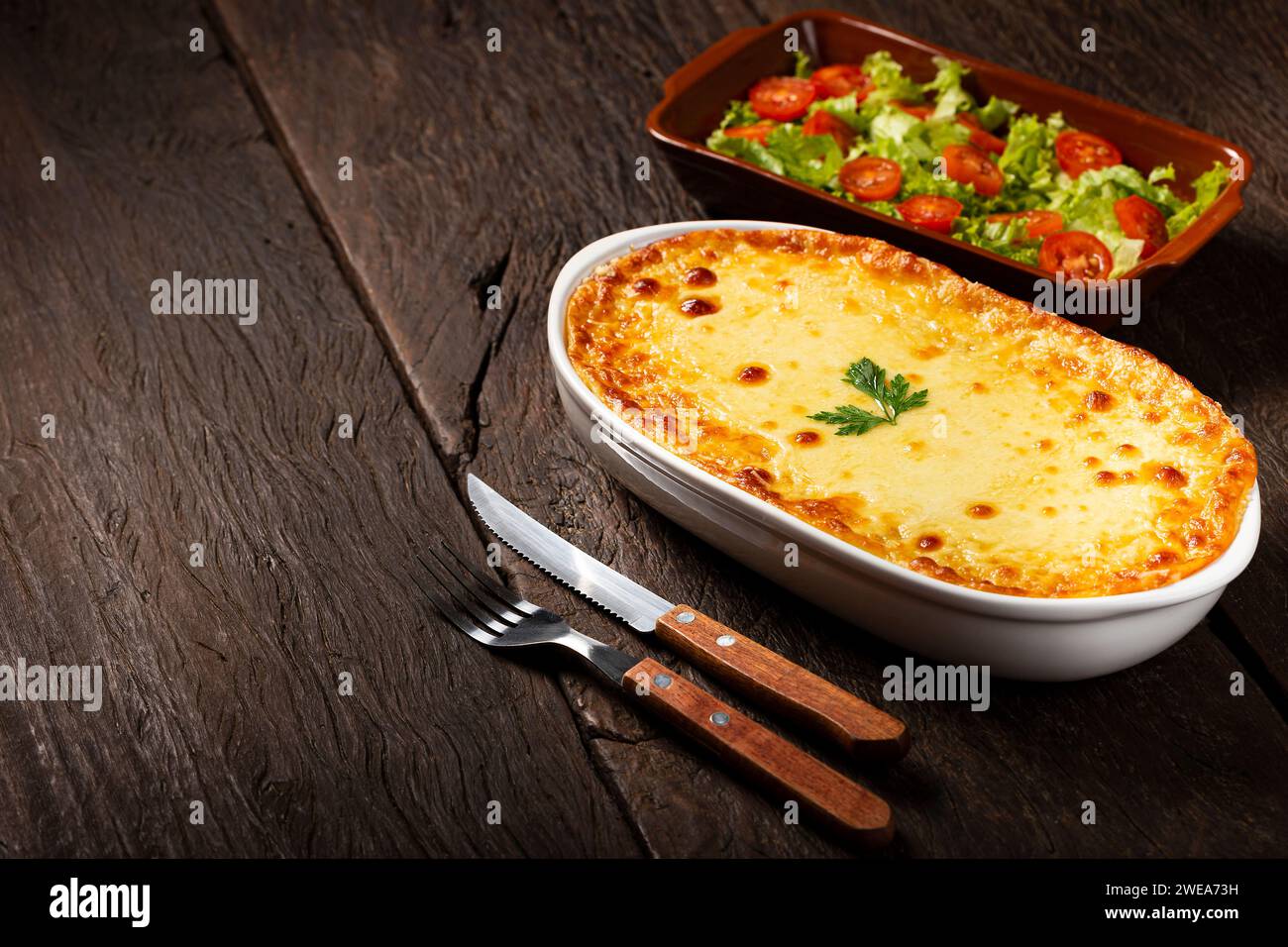 Shepherd's Pie (escondidinho). Typical Brazilian food Stock Photo - Alamy